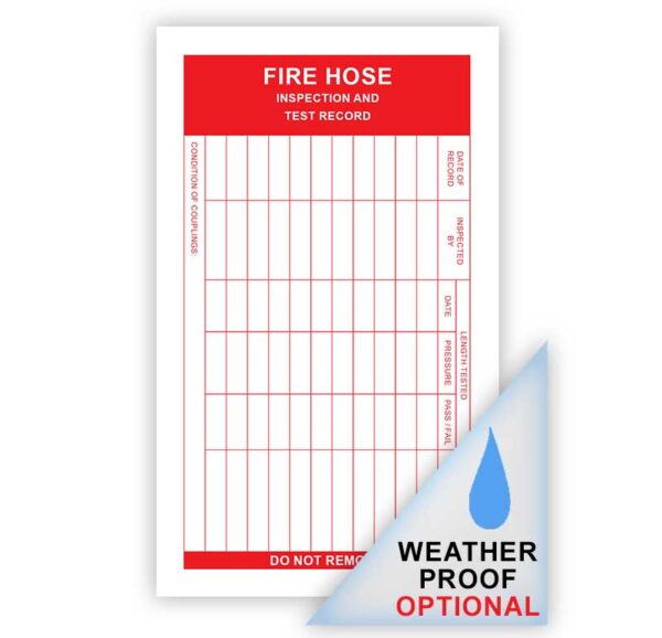 Fire Hose Inspection Label | Printit4less.com