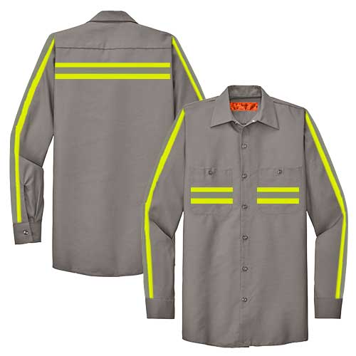 Red Kap Enhanced Visibility Long Sleeve | Printit4less.com