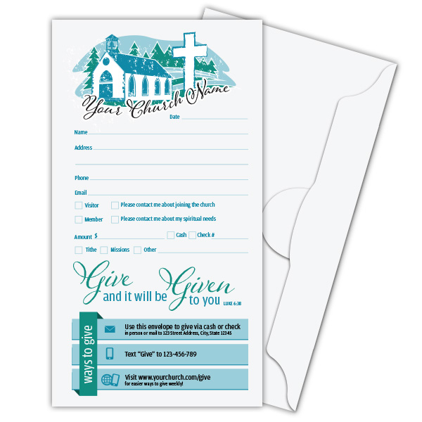 Custom Printed Church Offering Envelopes | Printit4less.com