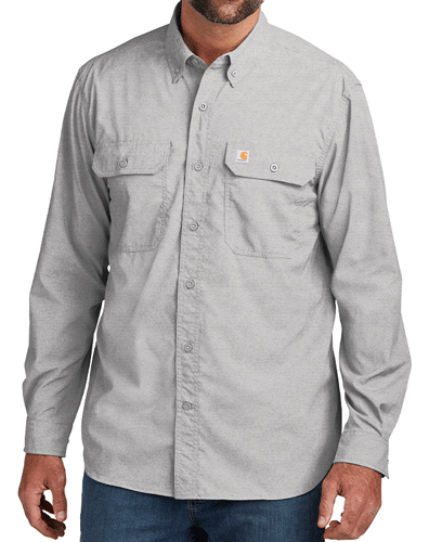 Carhartt Force Solid Long Sleeve Work Shirt | Printit4less.com