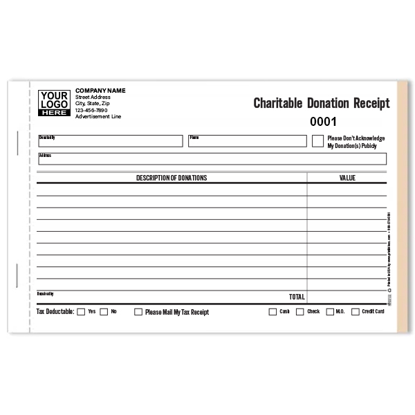 Custom Printed Receipt Books | Custom Receipt | Customized Invoice Book ...